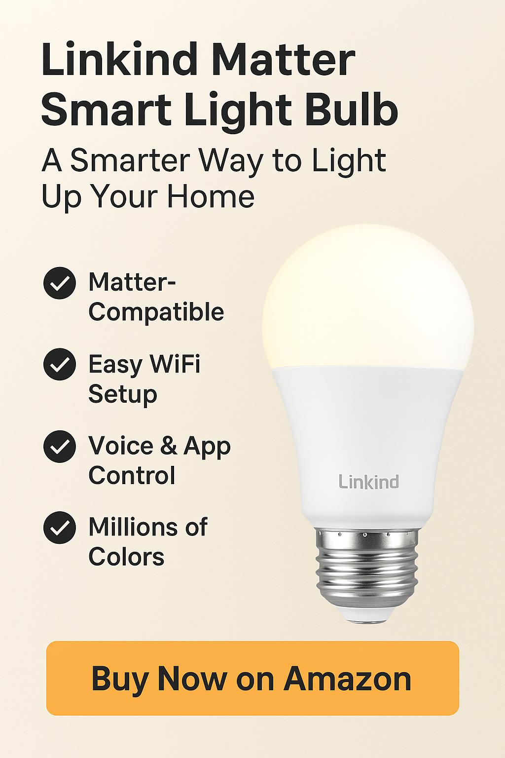 Linkind Matter Smart Light Bulb – A Smarter Way to Light Up Your Home ...